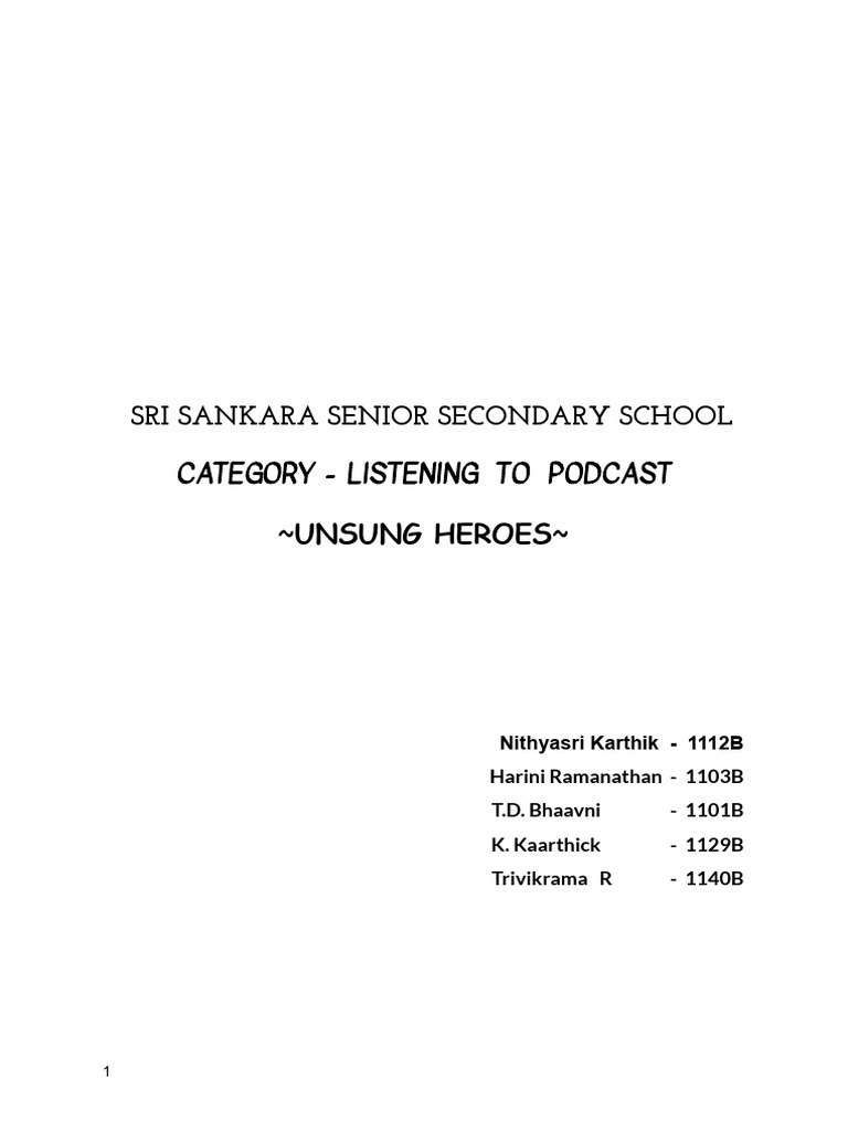 Annual English Project Class Xi Pdf Podcast Cognition