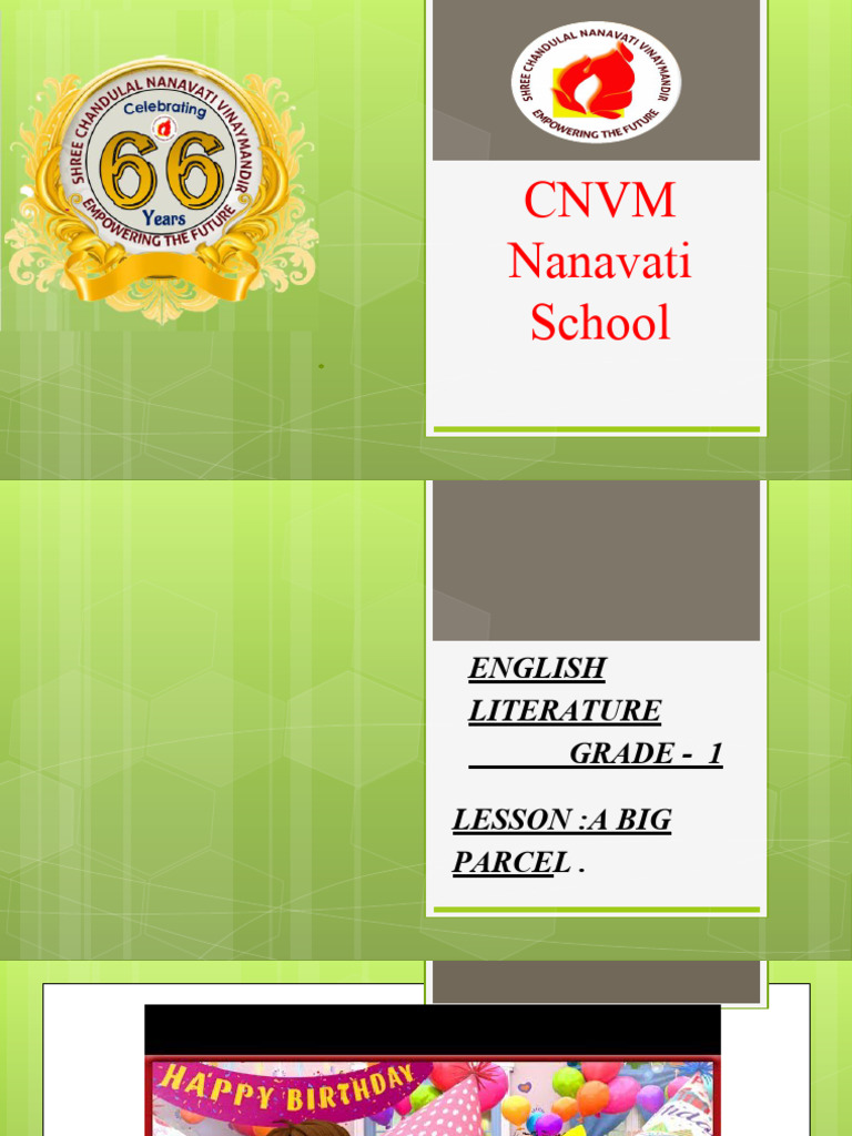 English A Big Parcel Notes | PDF