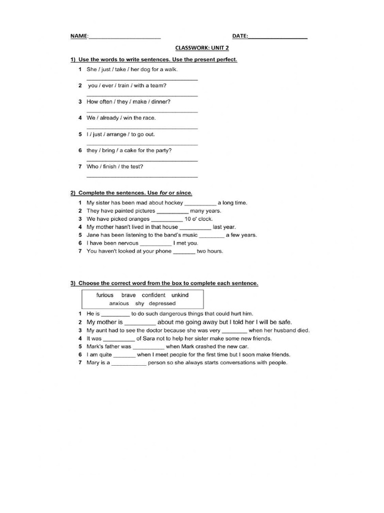Project 4 Unit 1 Test | PDF