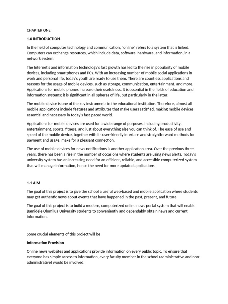 An Online Web Application For News Around The School. | PDF ...