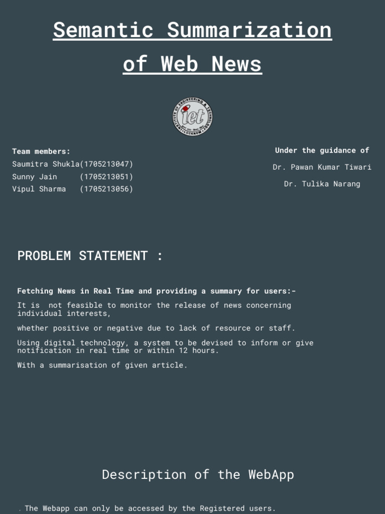 GR8 Presentation (IT) 8th Sem | PDF | Computing | Information Technology