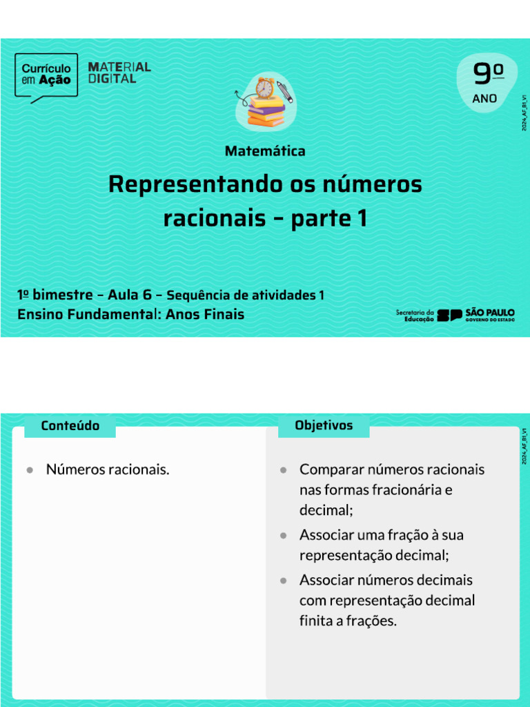 Aula 6 Matemática | PDF