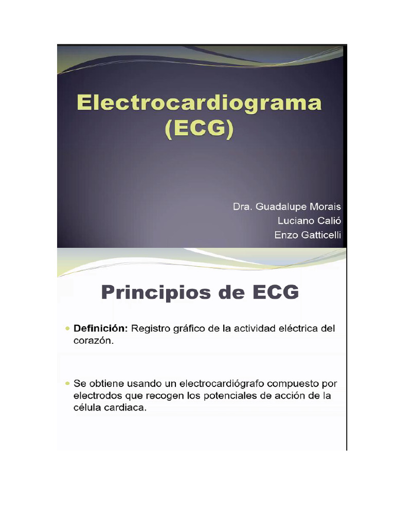 CLASE 1 ECG | PDF