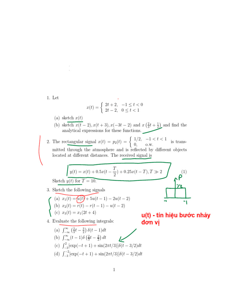 Signals and Systems Assignment | PDF | Teaching Methods & Materials | Technology & Engineering