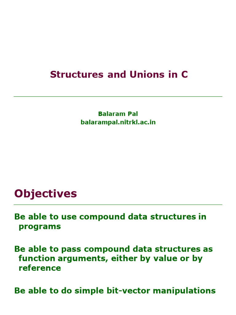 04-struct-union | PDF | Software Development | Computer Programming 04-struct-union | PDF | Software Development | Computer Programming