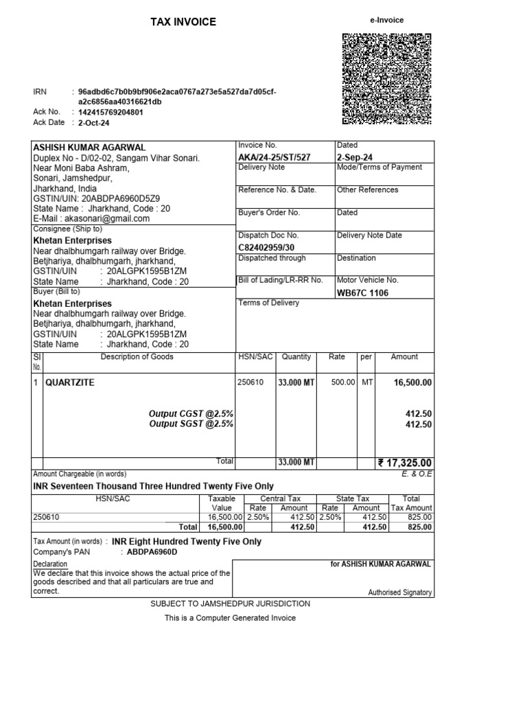 Tax Invoice | PDF | Government Finances | Taxes