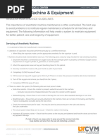 Anesthesia Machine Safety Checklist | PDF | Anesthesia | Respiration