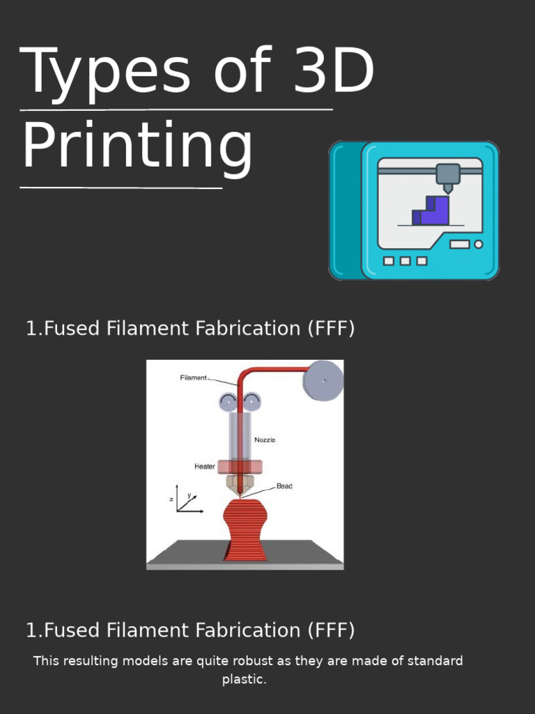 Types of 3D Printing | PDF