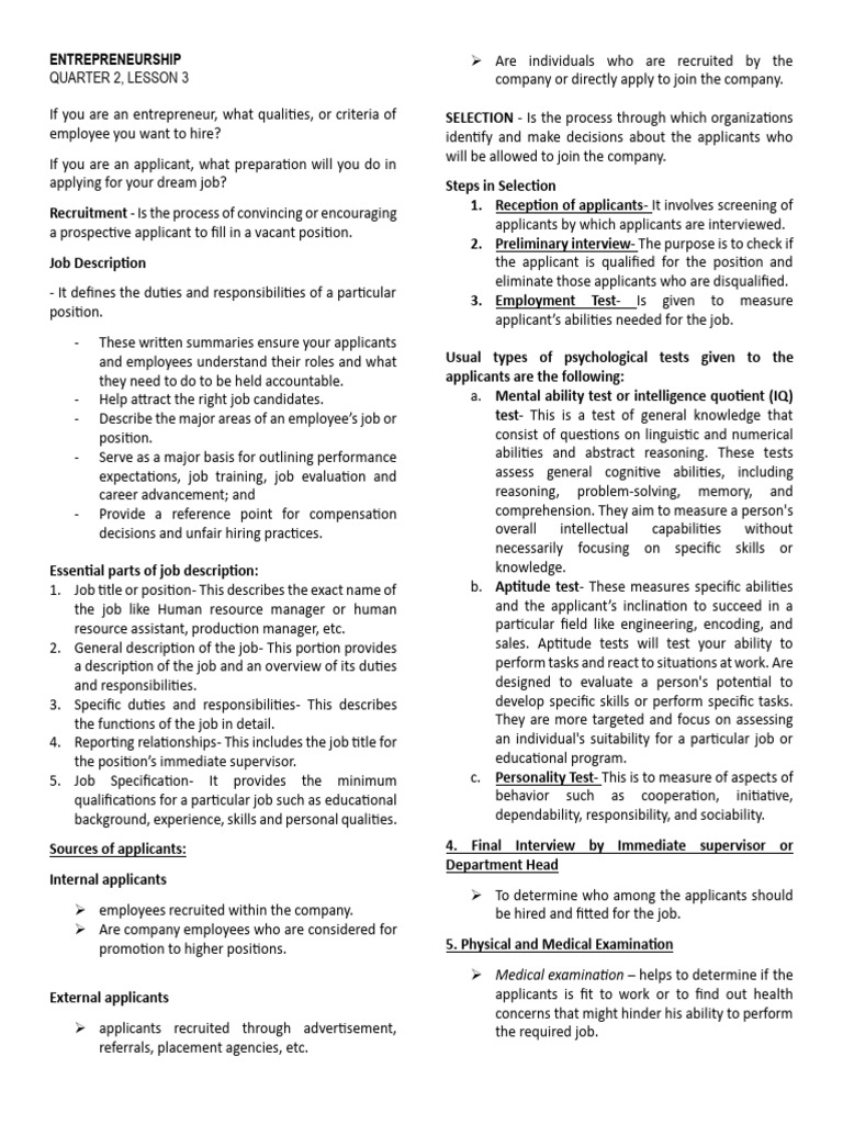 Employee Recruitment and Selection Guide | PDF | Recruitment | Employment