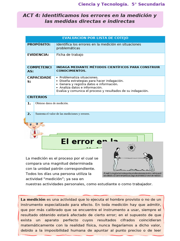 Sesion 4 Errores de Medicion | PDF | Medición | Exactitud y precisión