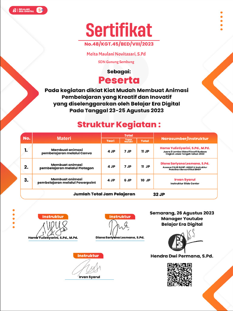 Meita Sertifikat 32 Agst | PDF