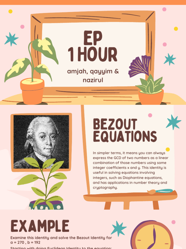 Bezout | PDF | Teaching Methods & Materials