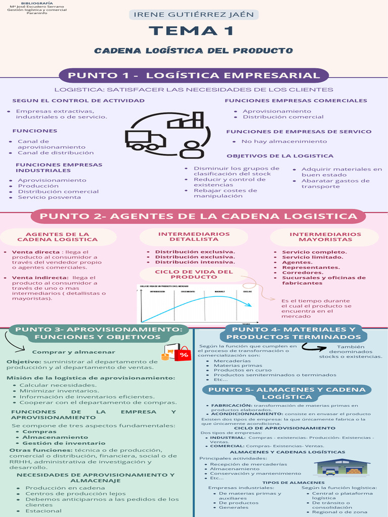 Infografía Tema 1 | PDF | Logística | Business