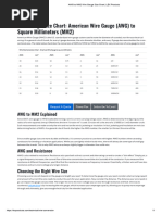 AWG to mm2 Conversion Guide | PDF | Wire