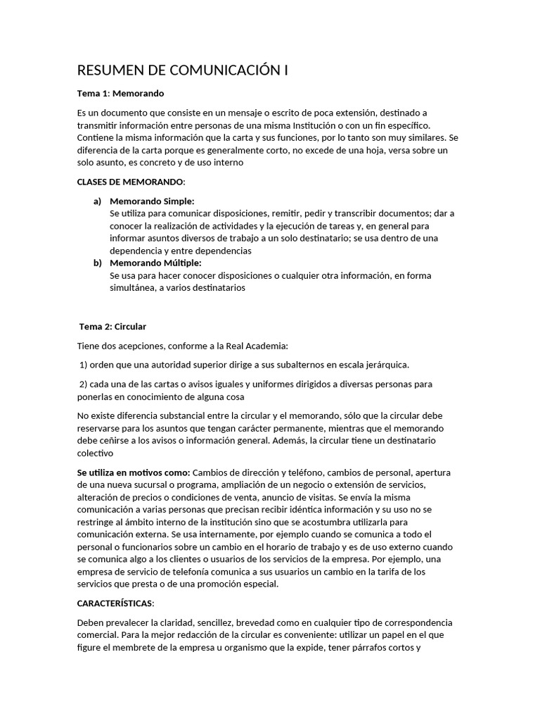 Tipos de Documentos Internos Empresariales | PDF | Comunicación