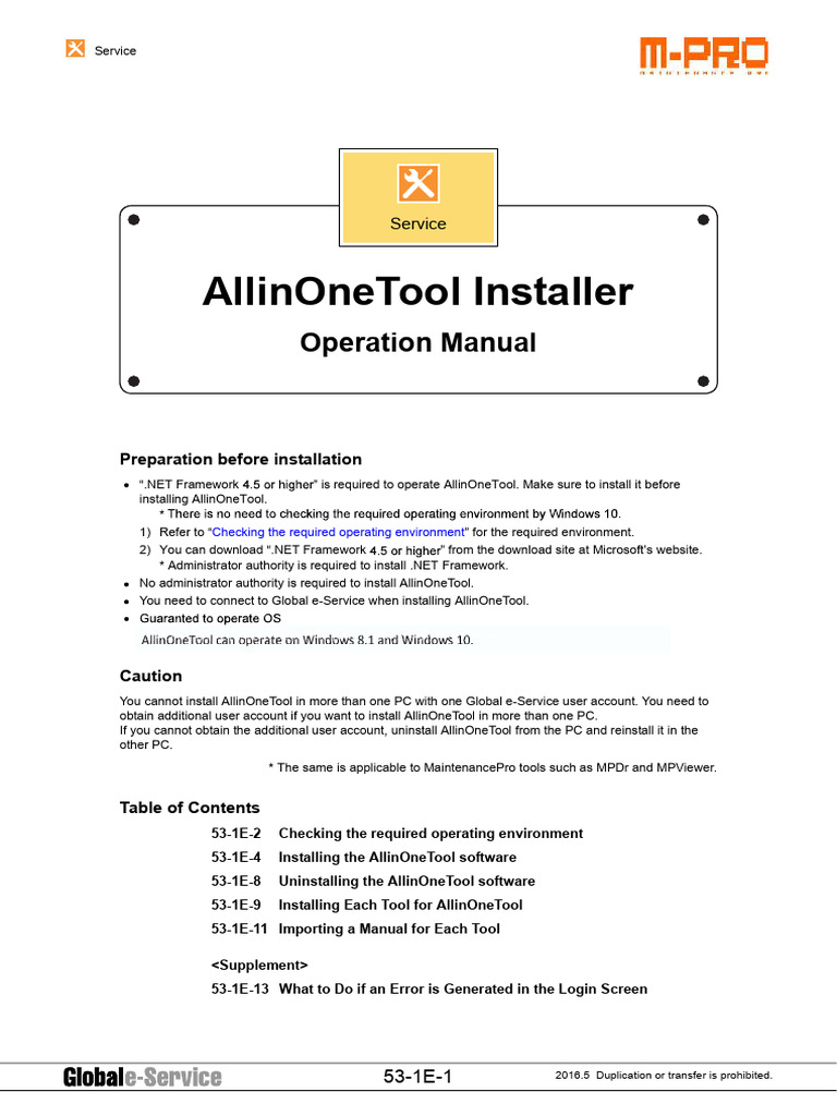 AllinOneTool Install Manual en-US | PDF | Installation (Computer ...