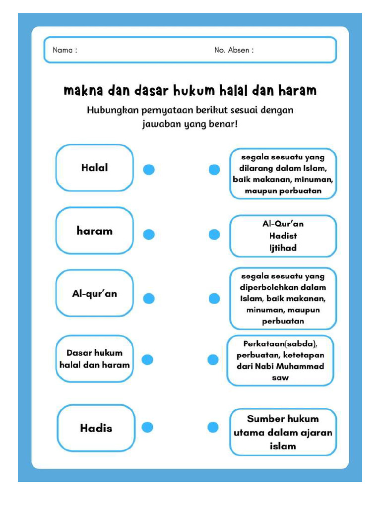 LKPD Halal Haram | PDF