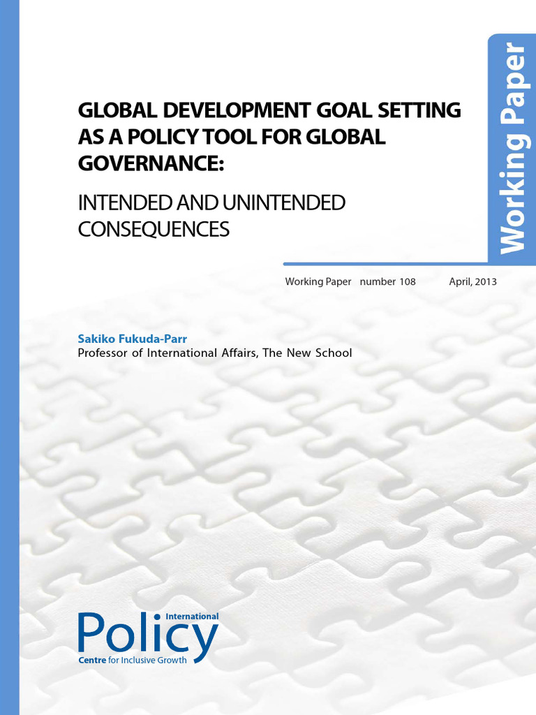 Global Development Goal Setting | PDF | Millennium Development Goals ...