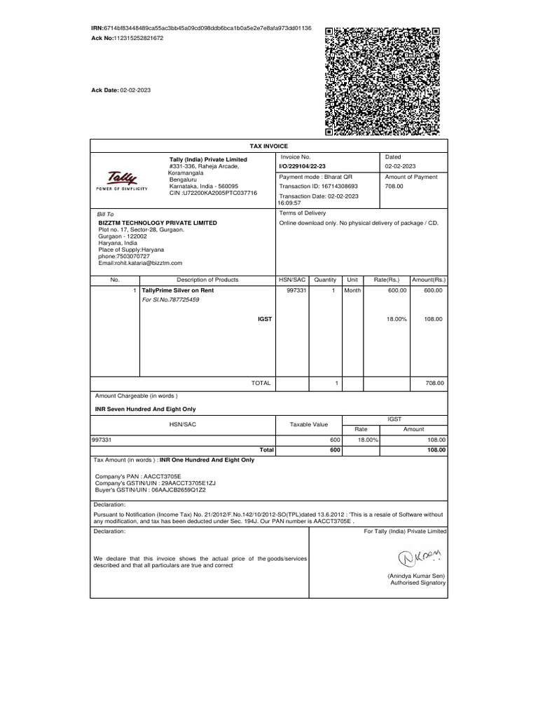 Invoice-1675334451 | PDF | Payments | Government Finances