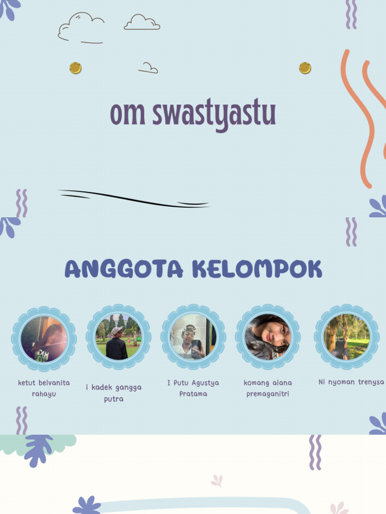Blue Cute Pastel Group Project Presentation PDF | PDF
