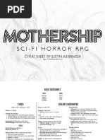 Mothership Cheat Sheet | PDF | Armour | Unrest