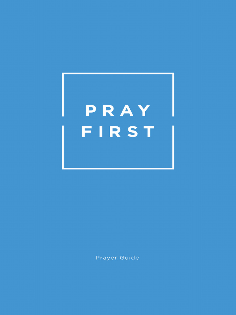 Pray First: A Guide for Young Readers | PDF | Prayer | Forgiveness