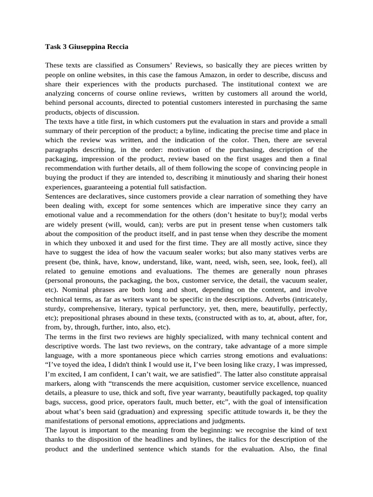 Task 3, Discourse Analysis | PDF | English Grammar | Grammatical Tense