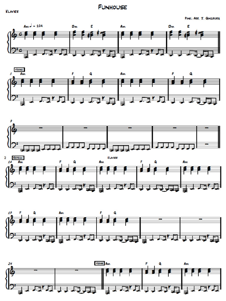 Funhouse Gala Band | PDF