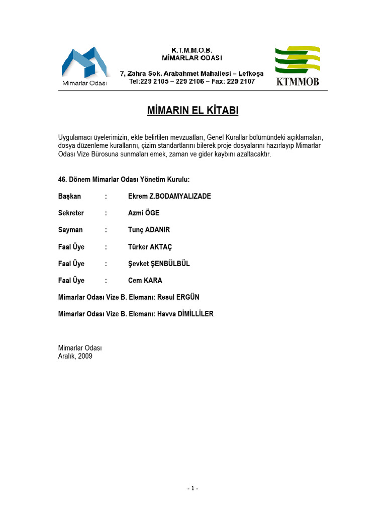 Mimarin Elkitabi | PDF