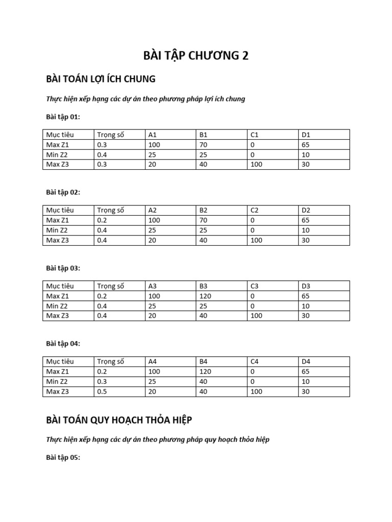 Bai Tap Chuong 2 | PDF