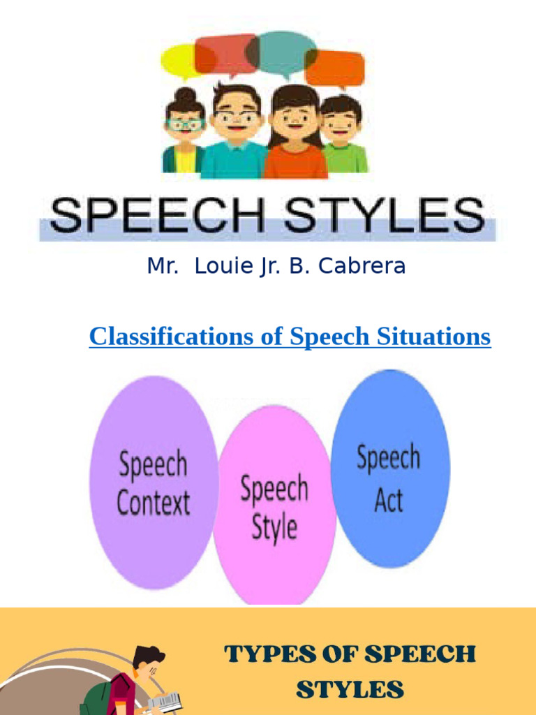 Speech Styles | PDF | Social Science