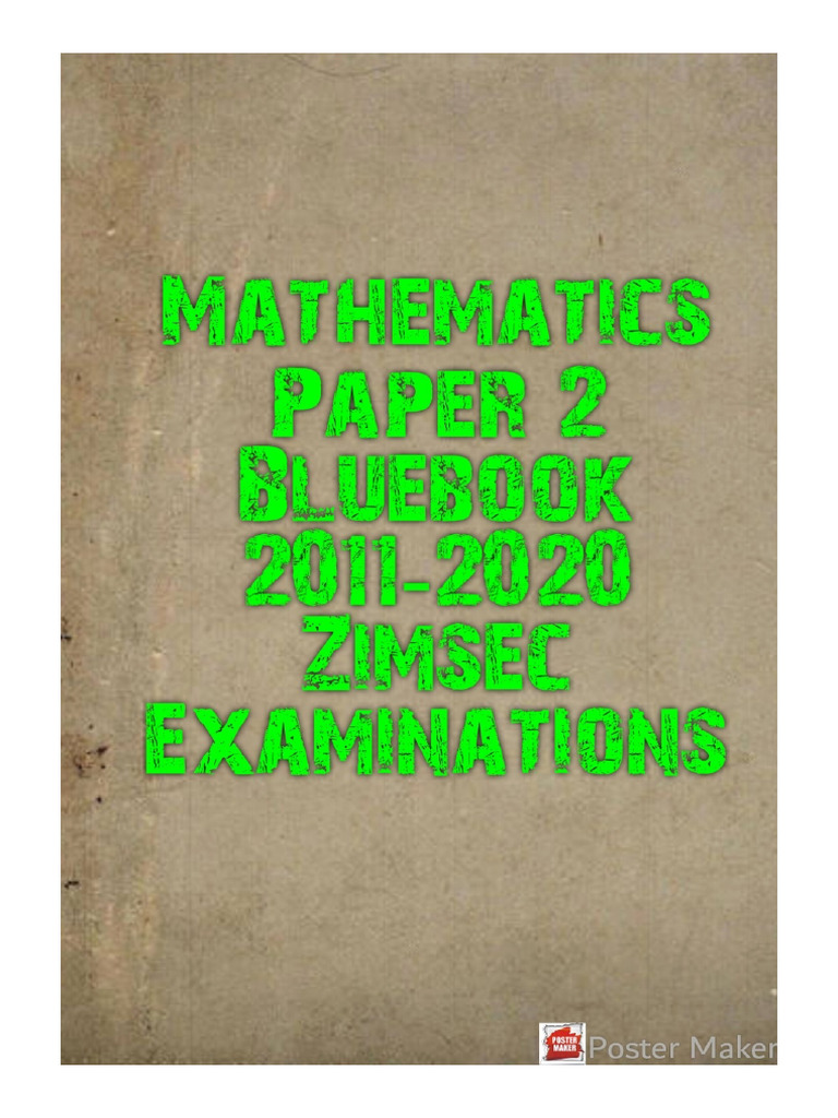 Mathematics Paper 2 Bluebook 2011-2020 044906 | PDF | Function (Mathematics) | Equations