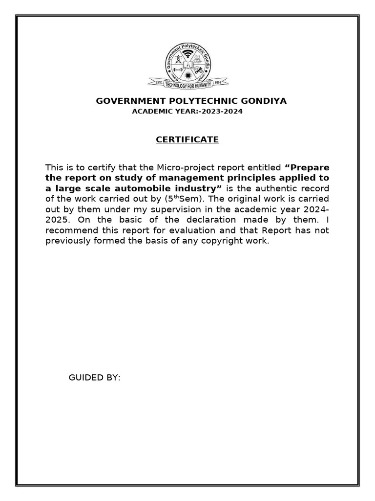 Mem Microproject Report Group 2 | PDF | Ford Motor Company | Toyota