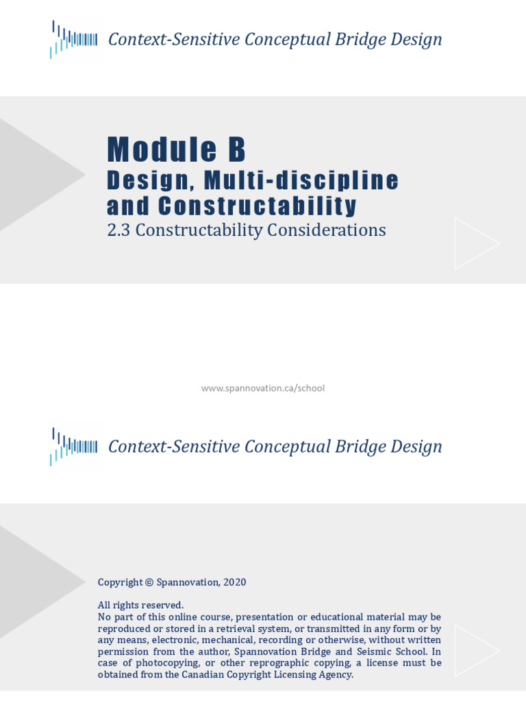 Constructability Considerations | PDF | Crane (Machine) | Bridge