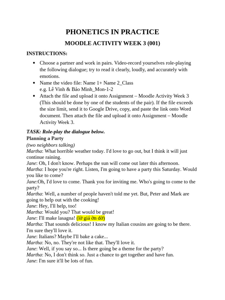 Moodle Activity Week 3 - 001 | PDF