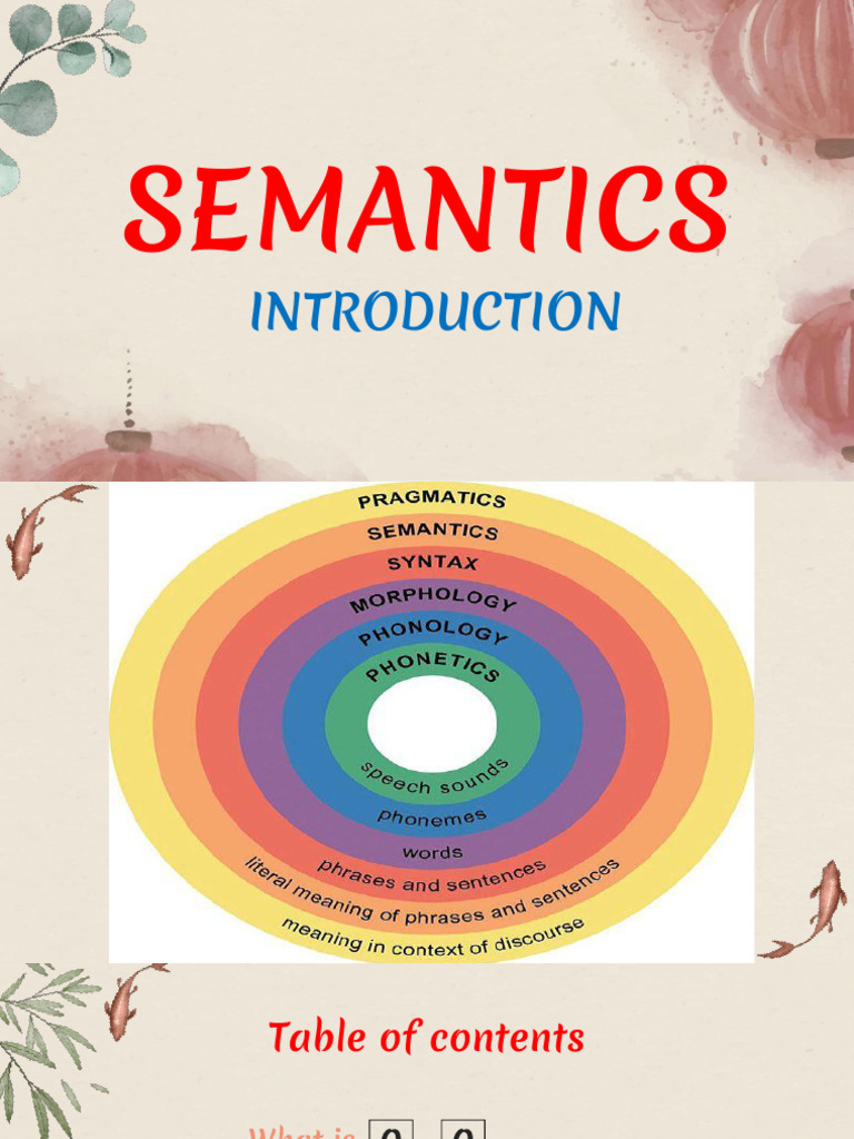 W1-2 Introduction To Semantics | PDF | Semantics | Proposition