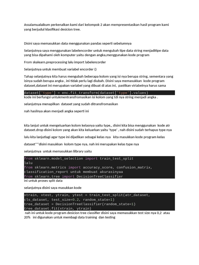 Tugas Kelompok Desicion Tree | PDF