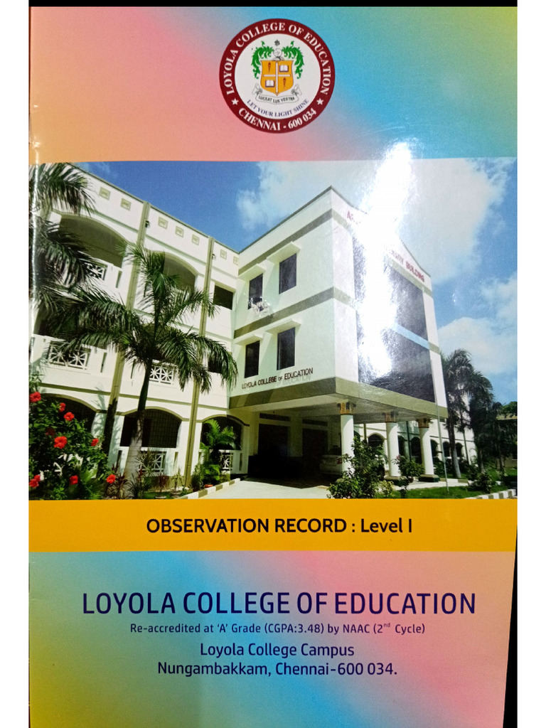 Observation Record_level 1 | PDF