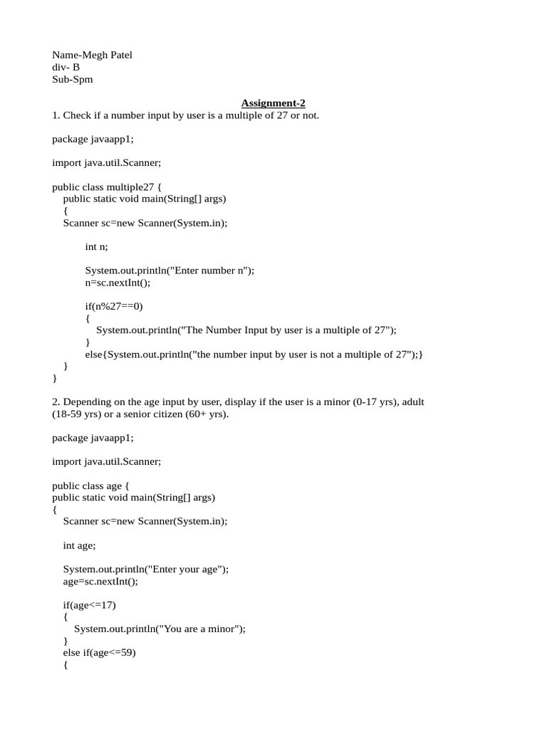Assignment 2 | PDF | Systems Architecture | Computer Programming