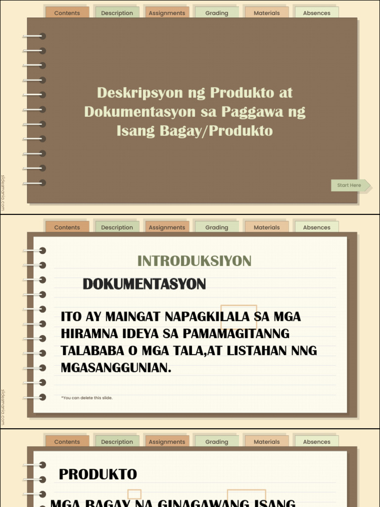 Syllabus Notebook SlidesMania 1 | PDF