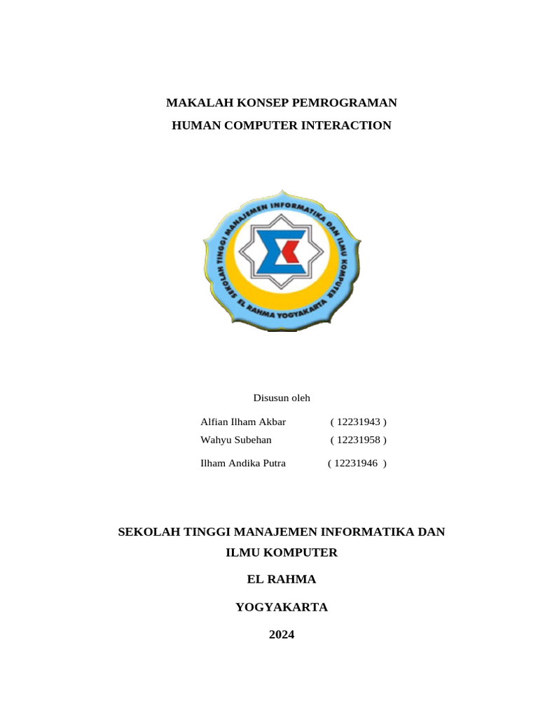 Sejarah Dan Konsep Imk Kel 3 Hci | PDF | Karier & Perkembangan | Seni