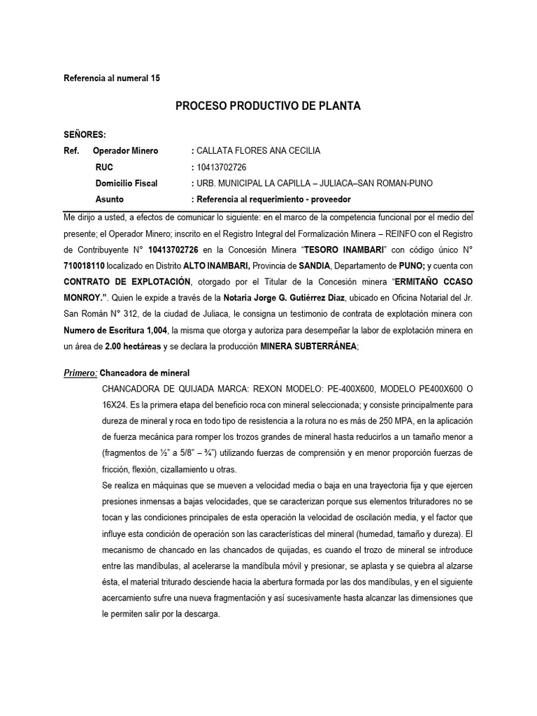 5 - Ana Cecilia Callata Flores | PDF | Oro | Fundición