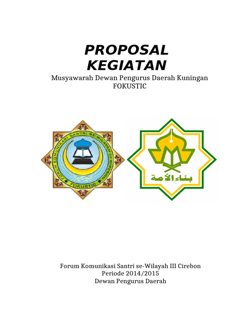 Cover Proposal Kegiatan | PDF