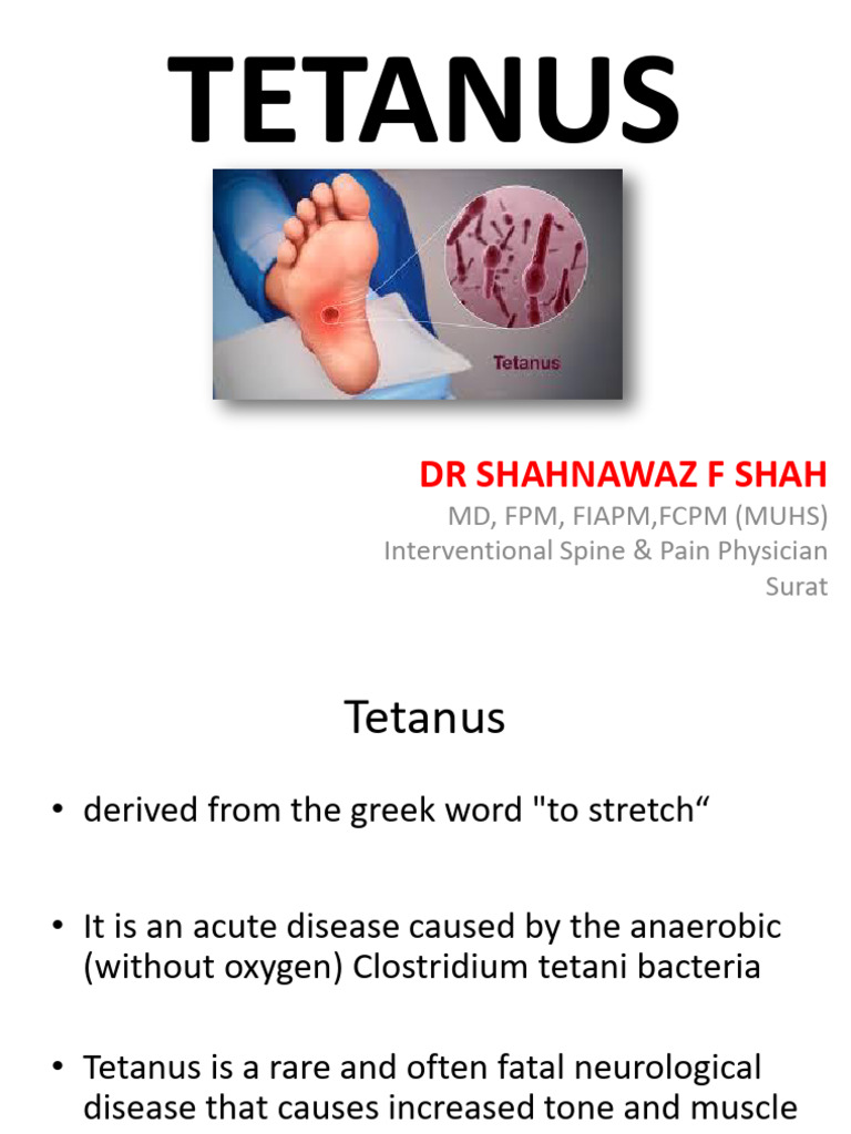 tetanus-210203183941 | PDF | Medical Specialties | Diseases And Disorders