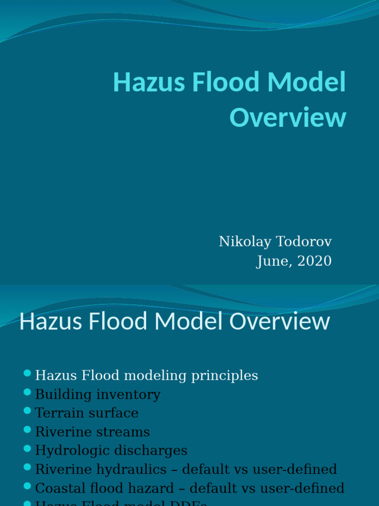 Hazus Flood Model Overview 2020 | PDF | Flood | Discharge (Hydrology)