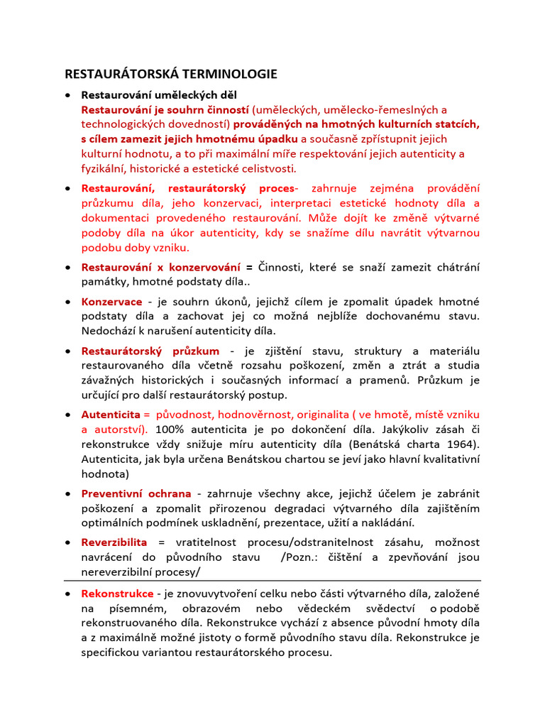 1 A REST - TERMINOLOGIE, Etický Kodex | PDF