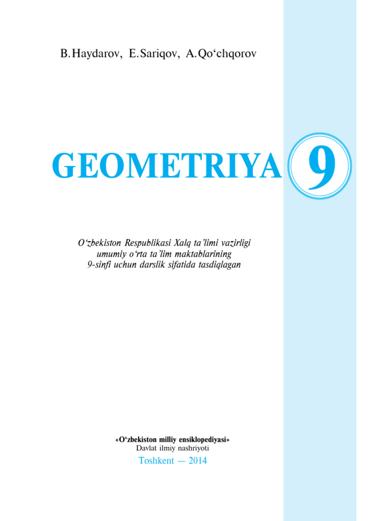 9-Sinf Geometriya | PDF