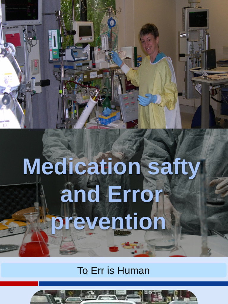 Medication Safty and Error Prevention | PDF | Medical Error | Error