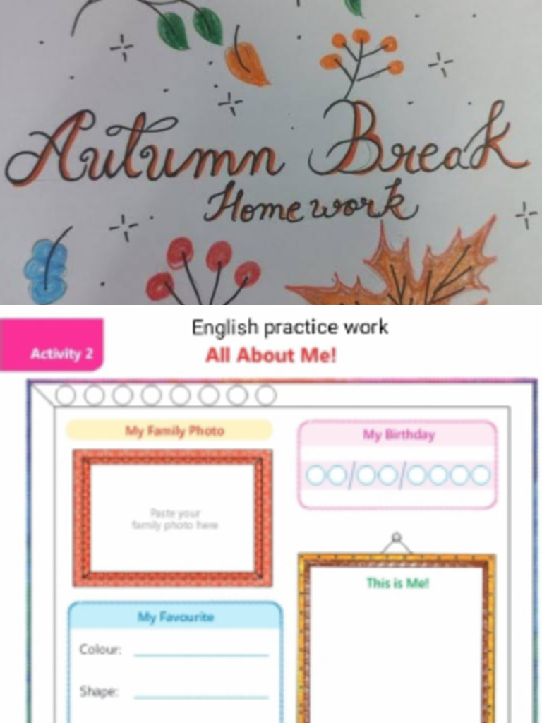 Autumn Break Practice Work | PDF