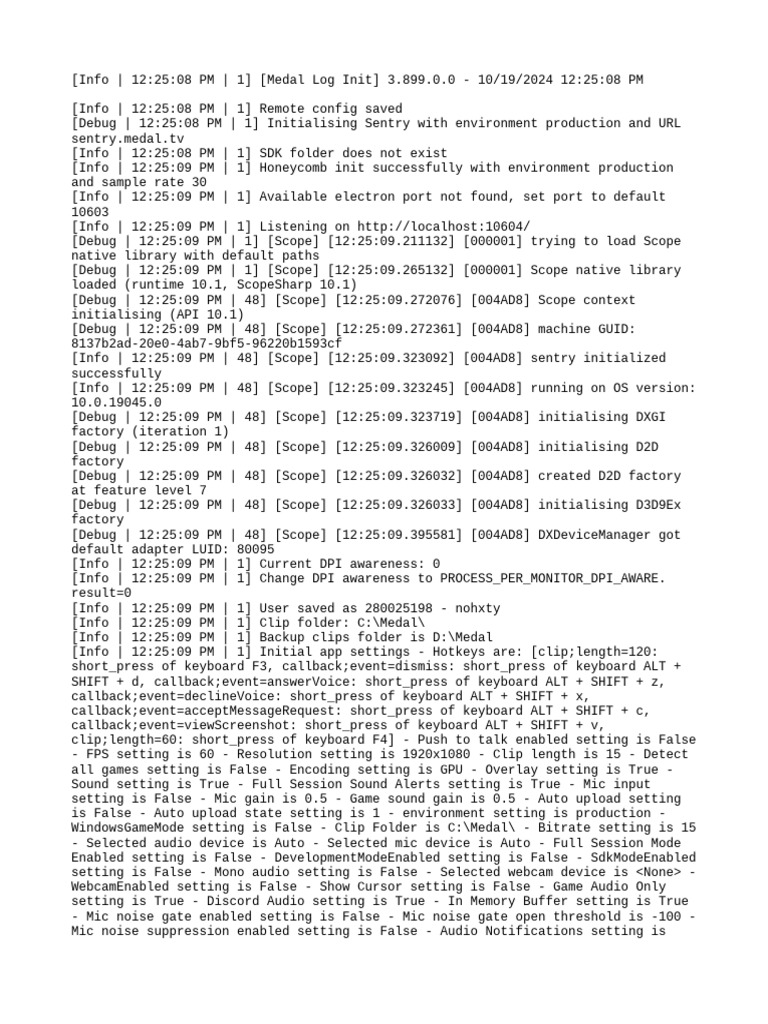 Medal Log 20241019 | PDF | Keyboard Shortcut | Graphics Processing Unit
